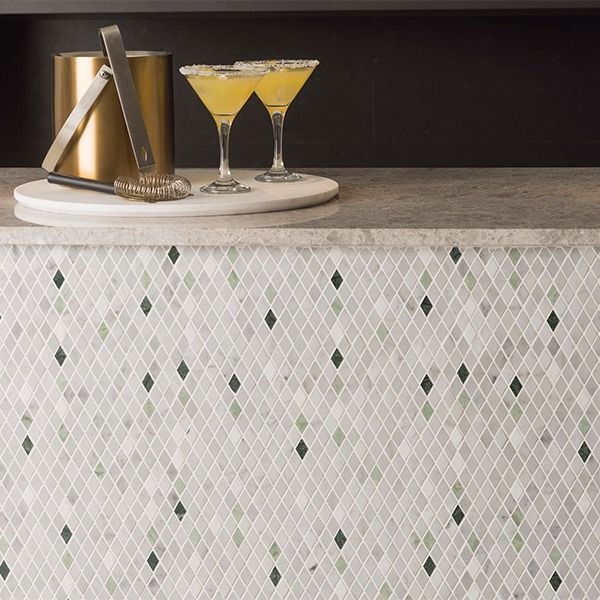 Porcelanosa Gem Mosaic Tiles | Fractured Glass Wall Tile Design – Tiles ...
