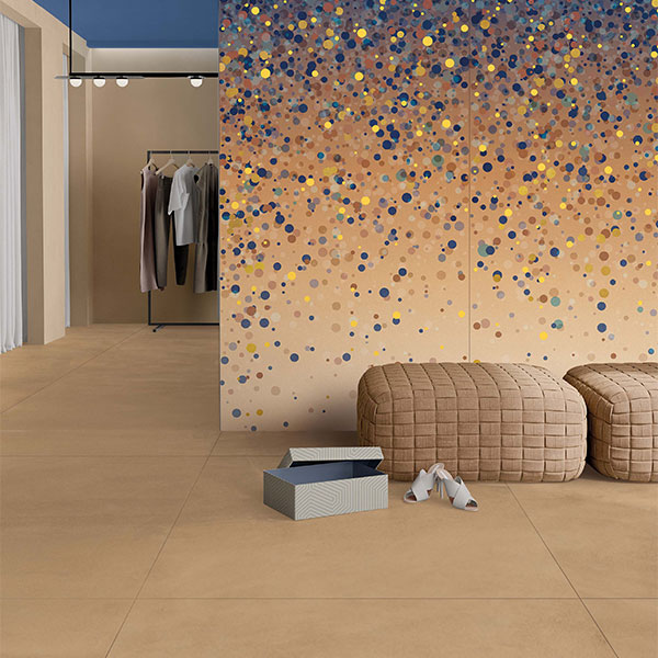 Alterego Mou 120x120 cm – Taupe Porcelain Tile – Tiles and Bathrooms Online