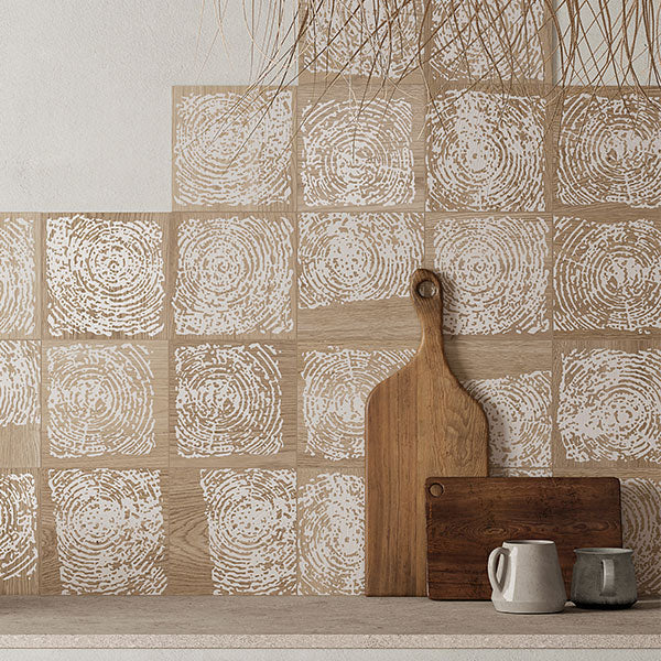 ABK Poetry Decor Paint Wood Tile 20 x 20cm – Tiles and Bathrooms Online