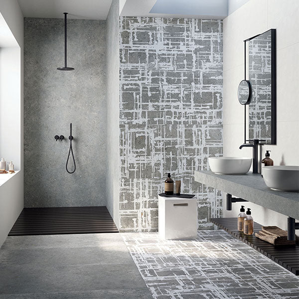 ABK Poetry Stone Lines Grey Rett Tile 60 x 120cm – Tiles and Bathrooms ...