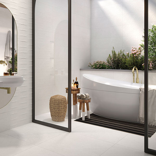 Azulev Aura Blanco Tile 29 x 89cm – Tiles and Bathrooms Online