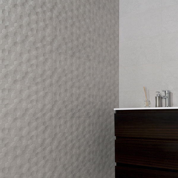 Azulev Basalt Hexagon Perla Tile 29 x 89cm – Tiles and Bathrooms Online