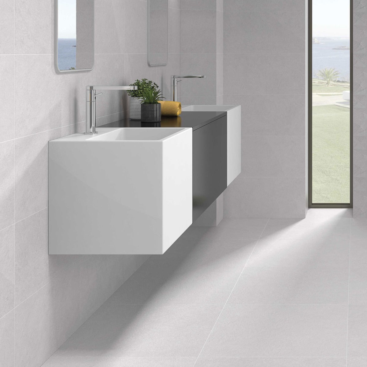 Azulev Basalt Perla Tile 60 x 60cm – Tiles and Bathrooms Online