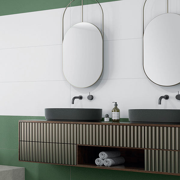 Azulev Colours White Tile 33 x 100cm – Tiles and Bathrooms Online