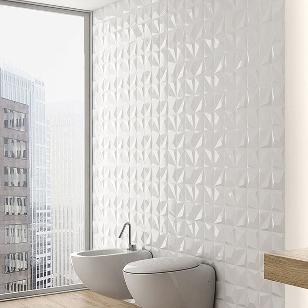 Multishapes White Gloss 25 x 25cm – Tiles and Bathrooms Online