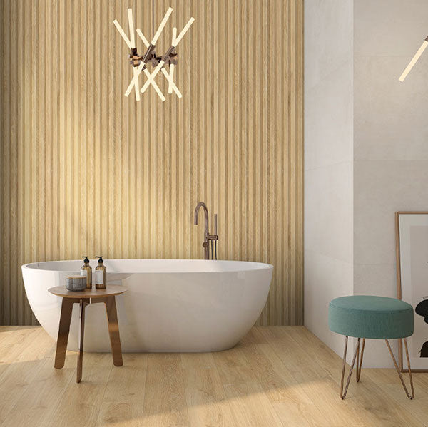 Nordic Light Oak Panel Tile 60 x 120cm – Tiles and Bathrooms Online