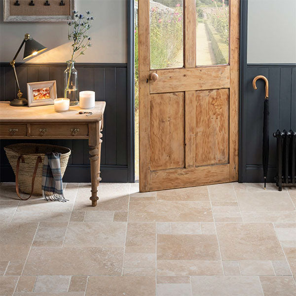 Levantine Ivory Unfilled & Tumbled Travertine Tile by Original Style ...