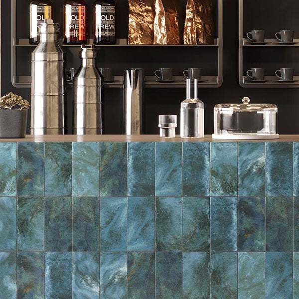 100336733 Porcelanosa Fiji Blue Mosaic 10 x 20cm – Tiles and Bathrooms ...