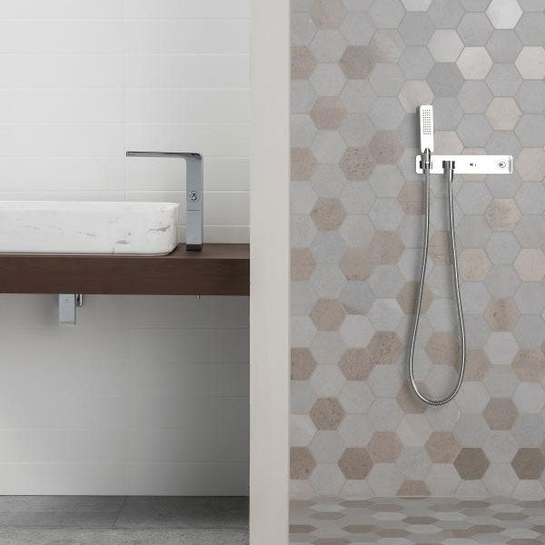 Porcelanosa Ibiza Snow Gloss Tile 10 x 40cm – Tiles and Bathrooms Online