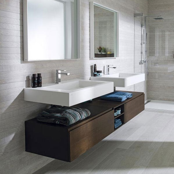 Porcelanosa Ras Krion Wall Hung Washbasin & Worktop 61 x 54cm – Tiles ...