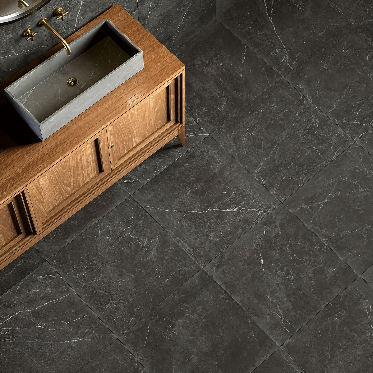 Unicom Starker Evostone Graphite Rett Tile – Tiles and Bathrooms Online